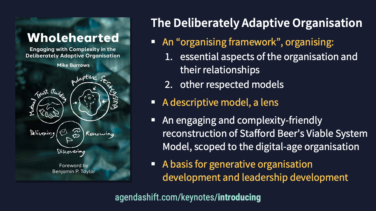 Introducing the Deliberately Adaptive Organisation | Agendashift™